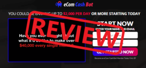 eCom Cash Bot Review - There's No Bot, or Money! a Scam?