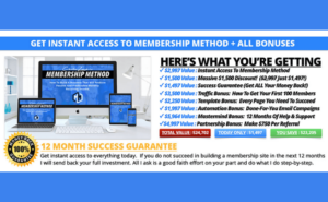 Membership Method Review – Is Chris Luck a Real Deal or Not? – Free Affiliate Marketing Business